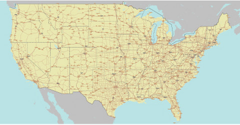 United states map Royalty Free Vector Image - VectorStock