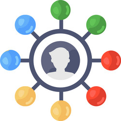 Personal connections Royalty Free Vector Image