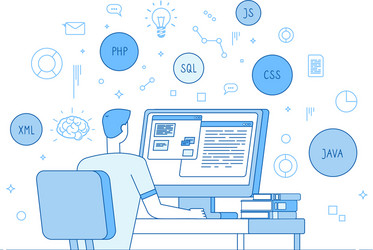 Coder Programmer Vector Images (over 4,400)