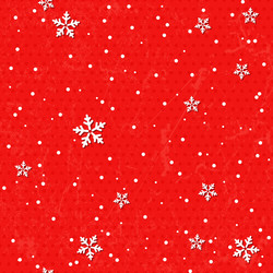 Snowy red background with falling snowflakes Vector Image
