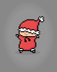 Pixels baby boy is playing Royalty Free Vector Image