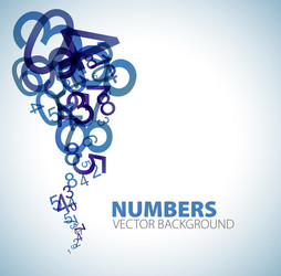 Abstract math number symbols background Royalty Free Vector