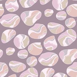 River pebbles hand drawn seamless pattern Vector Image