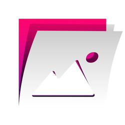 Photo sign detachable paper Royalty Free Vector Image