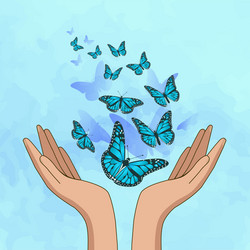 Butterflies Hands Vector Images (over 19,000)