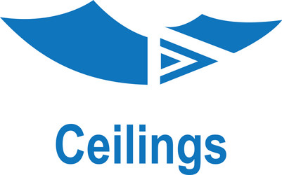 Logo of ceilings and stretch Royalty Free Vector Image