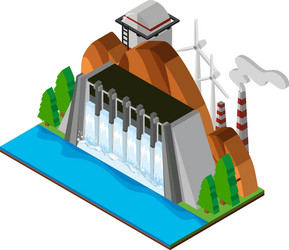 Dam Isometric Vector Images (over 260)