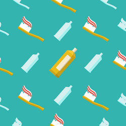 Healthy teeth dental seamless pattern Royalty Free Vector