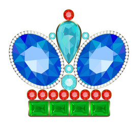 Regal crown Royalty Free Vector Image - VectorStock