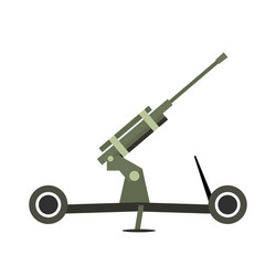 Howitzer artillery simple icon Royalty Free Vector Image