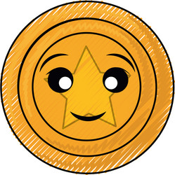 Star coin icon Royalty Free Vector Image - VectorStock