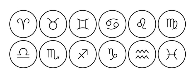 Aquarius Zodiac Outline Vector Images (over 1,100)