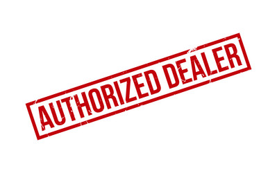 Authorized dealer rubber stamp seal Royalty Free Vector