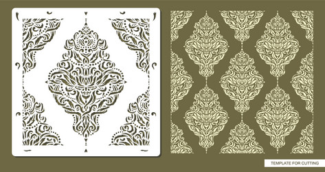 Stencil for drawing a classic pattern Royalty Free Vector