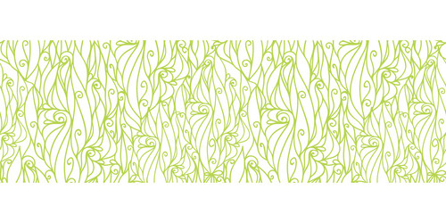 Seamless horizontal border with japanese origami Vector Image