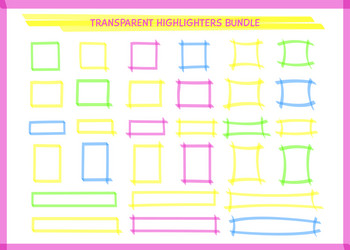 Marker lines highlighter brush hand drawing Vector Image