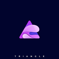 Abstract triangle template Royalty Free Vector Image