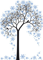 Winter Tree Silhouette Vector Images (over 33,000)