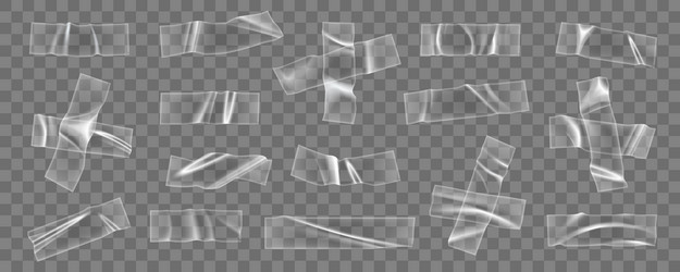 Plastic transparent film for packaging Royalty Free Vector