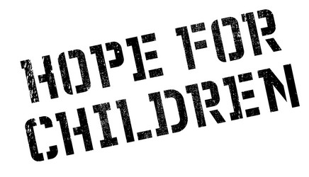 Hope for children rubber stamp Royalty Free Vector Image