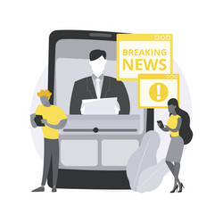 Limit your news intake abstract concept Royalty Free Vector