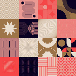 Abstract art deco seamless modern tiles pattern Vector Image