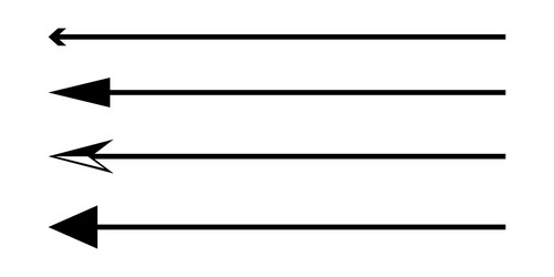 Thin Straight Arrow Vector Images (over 510)