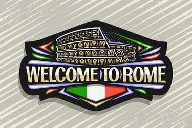 Logo for rome Royalty Free Vector Image - VectorStock