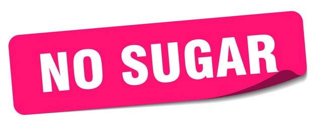 No sugar added sticker label Royalty Free Vector Image