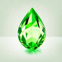One big crystal drop Royalty Free Vector Image