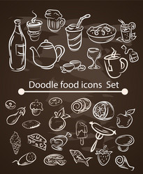 Food menu headlines set Royalty Free Vector Image