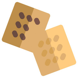 Graham cracker line icon Royalty Free Vector Image