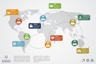 Types social worker infographic template Vector Image