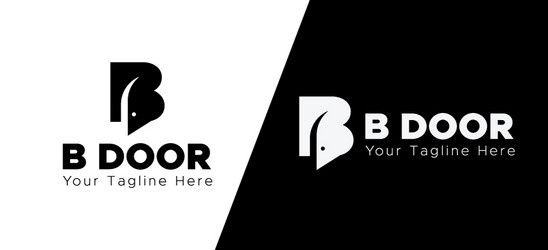 Window and door company logos Royalty Free Vector Image