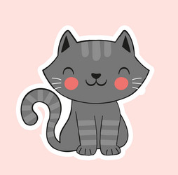 Cute cat icon Royalty Free Vector Image - VectorStock