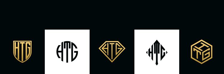 Initial letters isd logo designs bundle Royalty Free Vector