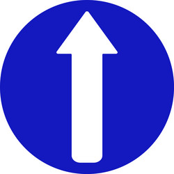 Road Sign Go Straight Vector Images (over 280)