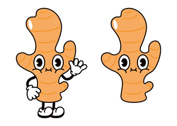 Cute funny crying sad ginger character hand Vector Image