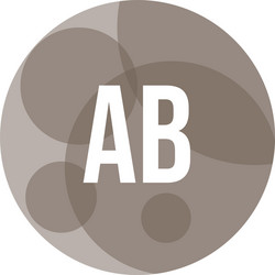 Initial letter logo ab template design Royalty Free Vector