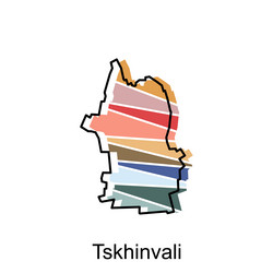 Map of vani georgia state Royalty Free Vector Image