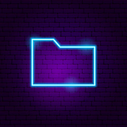 File neon label Royalty Free Vector Image - VectorStock