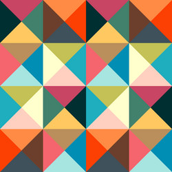 Geometric simple colored seamless pattern Vector Image
