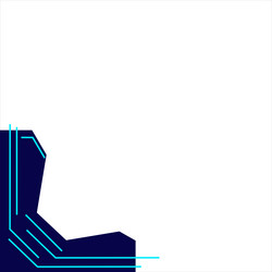 Modern tech corner Royalty Free Vector Image - VectorStock