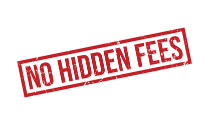 No hidden fees rubber stamp seal Royalty Free Vector Image