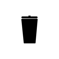 Dustbin logo free Royalty Free Vector Image - VectorStock
