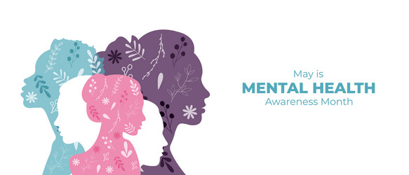 Banner about mental health19 Royalty Free Vector Image