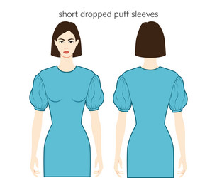 Puff Sleeve Technical Vector Images (52)