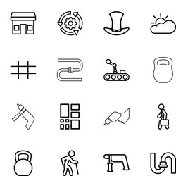 Grey icons Royalty Free Vector Image - VectorStock