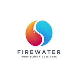 Fire and water web icons Royalty Free Vector Image