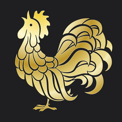 Rooster smoking Royalty Free Vector Image - VectorStock